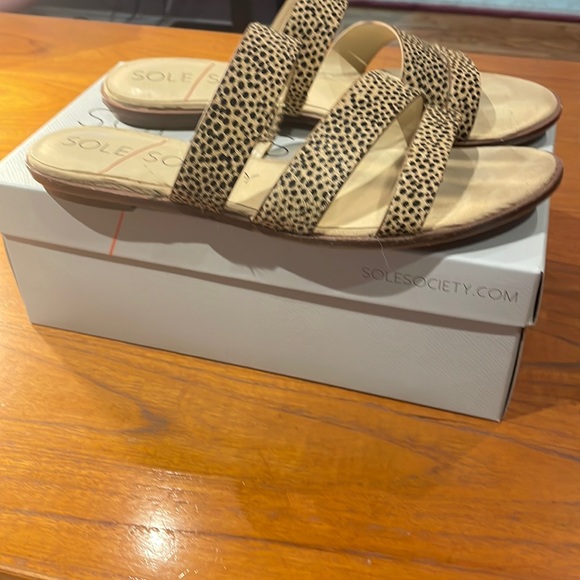Sole Society | Shoes | Sole Society Simona Blacktan Calf Hair Dotted ...